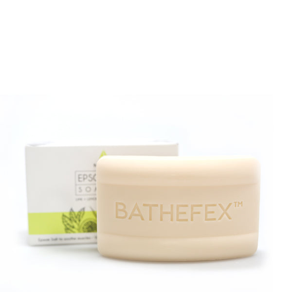 Bathefex Epsom Salt Soap Bar Lime + Lemongrass – Chemcorp